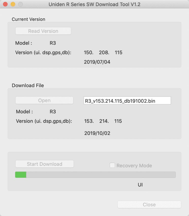 Uniden R1 & Uniden R3 Updated to Firmware 1.53 - Vortex Radar