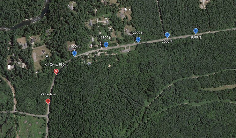 Radar Detection Testing Around a Bend - Vortex Radar