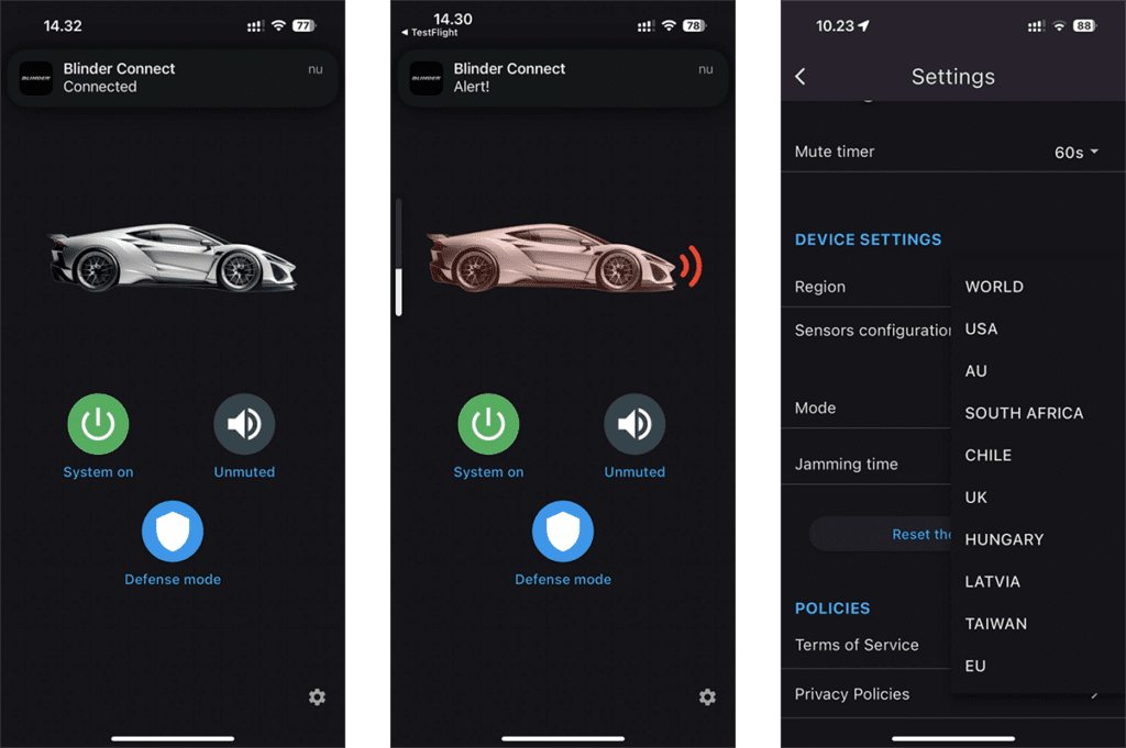 Blinder HP-905 Ultra Wireless Laser Jammers - Vortex Radar